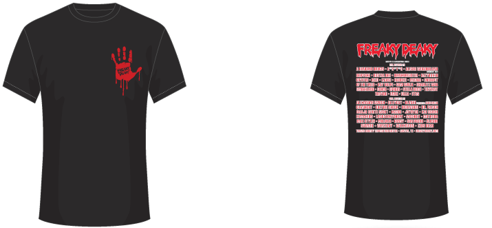 Freaky Deaky 2023 Handprint Lineup Tee – DDP Merch
