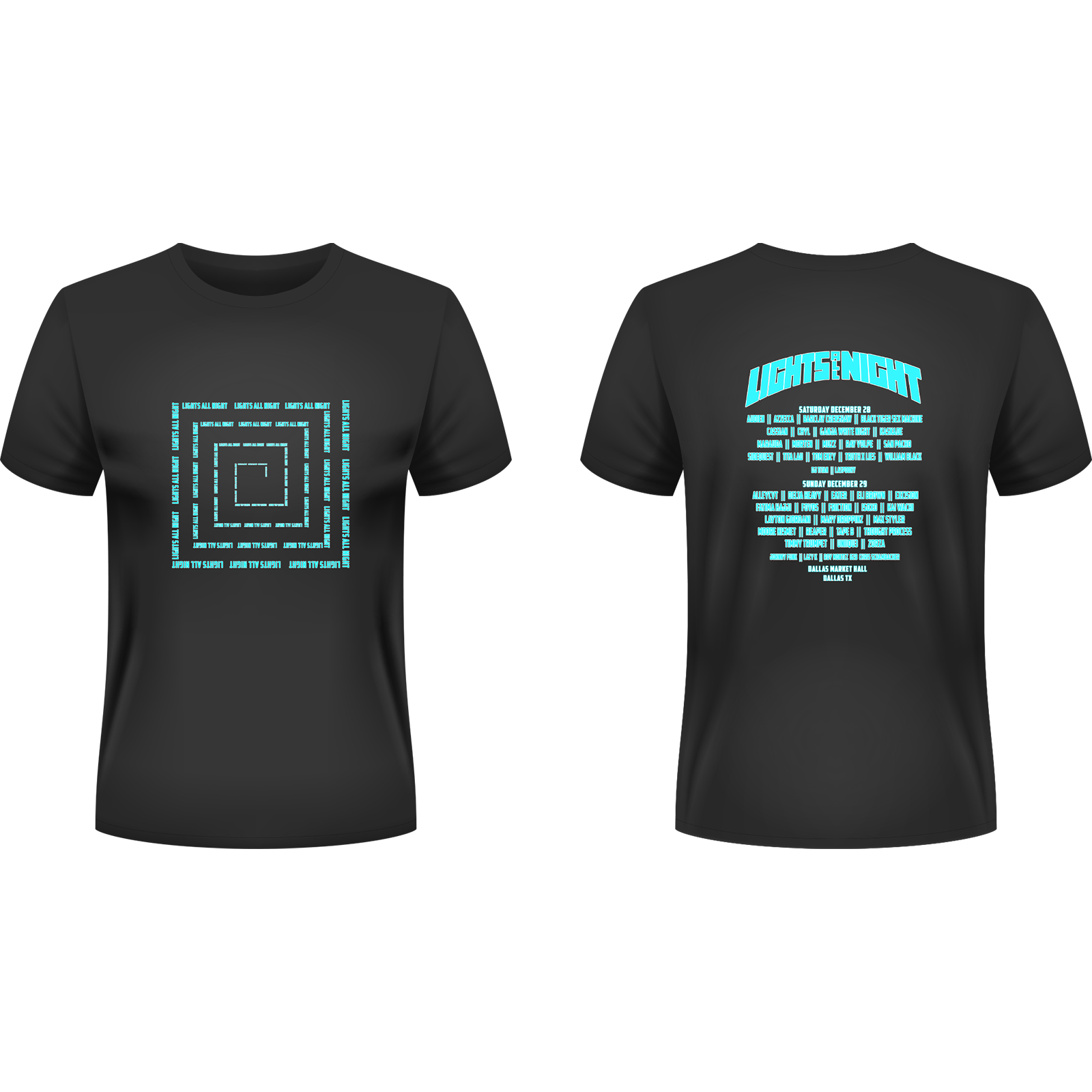 2024 LAN Warp Lineup Tee – DDP Merch